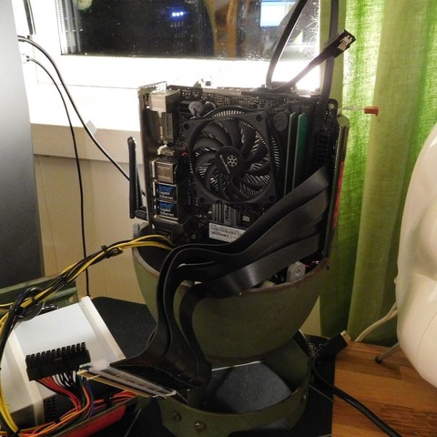 Download free 3D printing templates Nuclear bomb PC case. "Nuke" ・ Cults